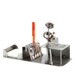 ENGINEER DESK ORGANIZER OFFICE TIDY Handmade Metal Sculpture - Steelman24